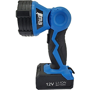 EMB 12V Lithium-Ion LED Rechargeable Cordless Worklight Flashlight Torch 4.3 Hours Long Lasting Extra Bright High Power 4500 Lux Handle with Charger Included