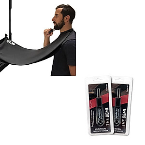 Captain Jax Beard Hair Catcher for Shaving and Grooming (One Size, black) and The BEML Universal Magazine Loader, Fits All Caliber (2 Pack)