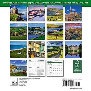 Ireland Mini Wall Calendar 2021, 7" x 7"