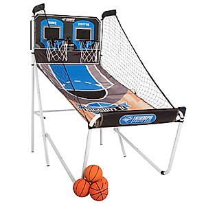 Triumph Sports Big Shot II Double Shootout Basketball Game - LED Scorer - 8 Game Modes - 4 Basketballs , 80.5”L X 47.5”W X 81”H