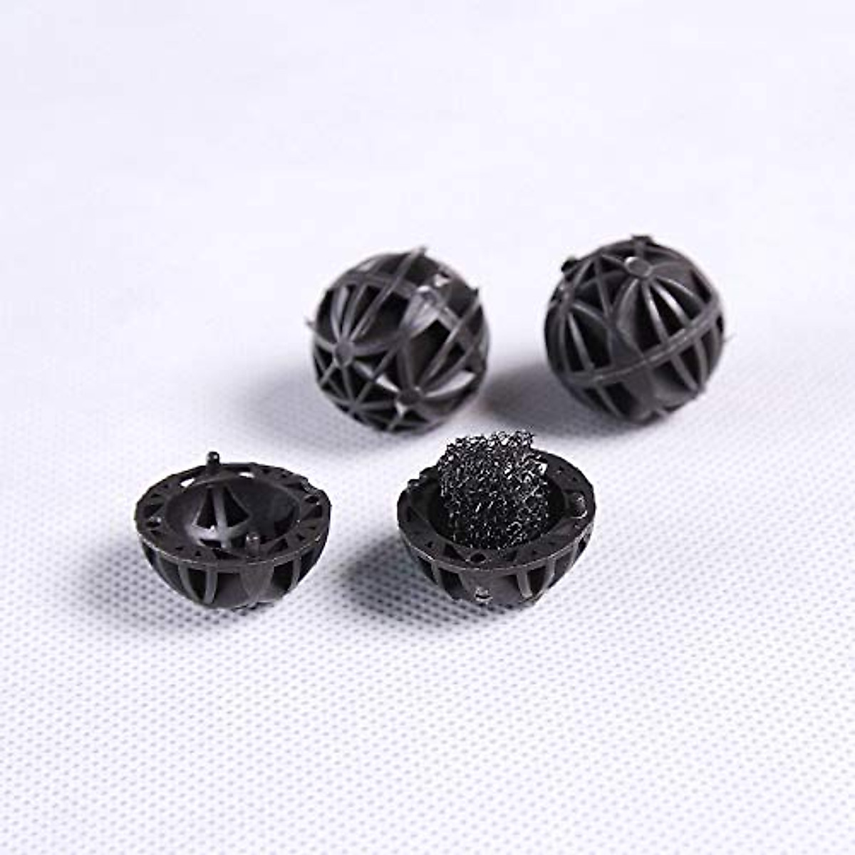 AQUANEAT Aquarium 0.6" /1"/1.4" Bio Balls 100pcs for Fish Tank Pond Canister Filter Media (1")