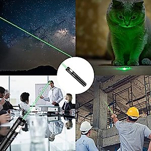 LUEIIN Green Laser Pointer, Long Range Laser Pointer 10000 Feet Visible Beam, Rechargeable Green Laser Pointer High Power for Presentations