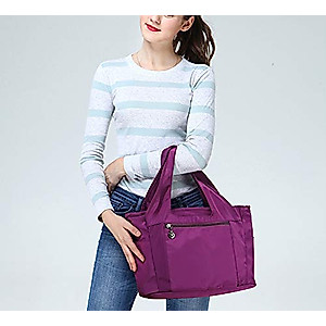 Collsants Nylon Lightweight Handbag for Women Waterproof Tote Shoulder Purses Bag