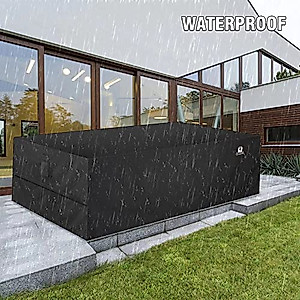 SUPJOYES Patio Furniture Covers Waterproof for Outdoor Table and Chairs, Sectional Sofa Set Cover Rectangular Water Resistant - Fits up to 90"x60"