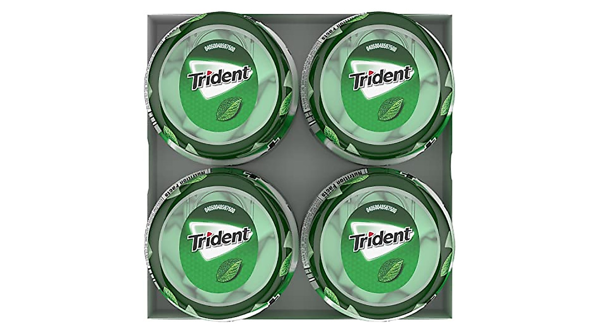 Trident Unwrapped Spearmint Sugar Free Gum Bulk Pack | Fresh Breath ...