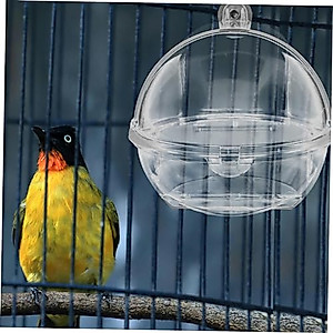 Toddmomy Bird Bathtub Bird Cage Parakeet Bird Bath Birds Supply Bathing Tub for Small Birds Bird Tub Pet Bird Bath Bird Bath for Cage Bird Hanging Bathtub Parrot Cage Bathtub Plastic