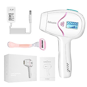 Laser Hair Removal for Women Permanent- Laser Hair Remover for Men- at Home Laser Hair Removal Device- 550,000 Flashes- 2 Flash Modes- White1