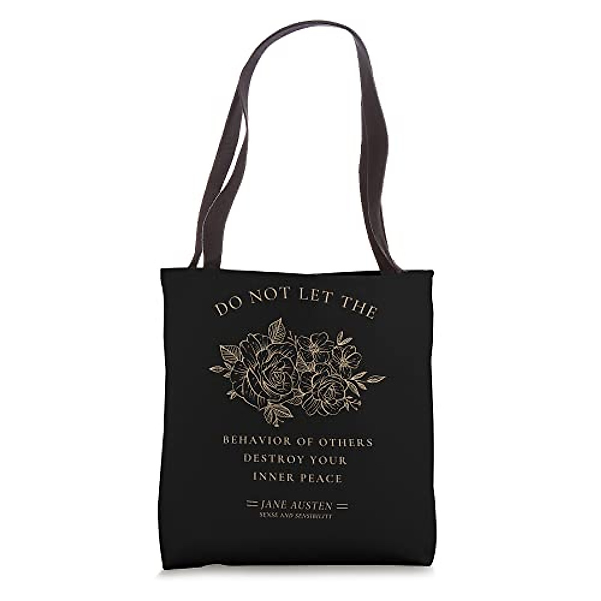 Jane Austen Sense and Sensibility Bookish Bookworm Novel Tote Bag