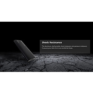 Timetec 1TB Portable External SSD USB3.2 Gen2 Type C Up to 550MB/s Ultra-Light Aluminum Mini External Solid State Drive with USB C to A Cable/USB A to C Adapter for Desktops/Laptop/Mac/Mobile - Black