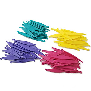 GXXMEI 100PCS Braces Rubber Band Tool Dental Elastic Rubber Bands Placers for Braces Disposable Plastic Orthodontic Elastic Placers