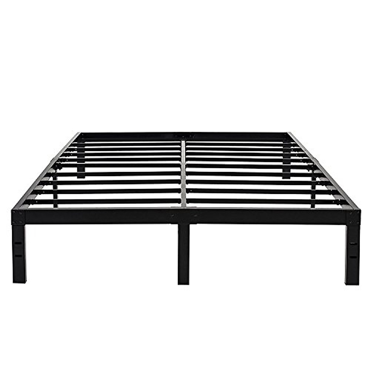 45MinST 14 Inch Reinforced Platform Bed Frame/3500lbs Heavy Duty/Easy Assembly Mattress Foundation/Steel Slat/Noise Free/No Box Spring Needed, Queen