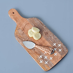 Indian Shelf 1 Piece Wood Cutting Board with Handle | Kitchen Essentials | Chopping Boards for Meat Veggies Fruits | Kitchen Chopping Board | Wooden Board | Non Slip Chopping Board