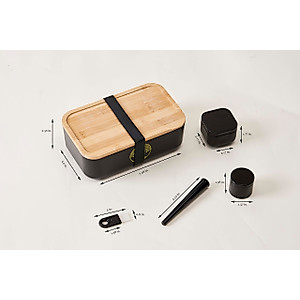 Misecrisa Stash Box with rolling tray - Air-Tight Storage Stash Box with Bamboo Tray - Portable Decorative Box for Herbs (8inch)