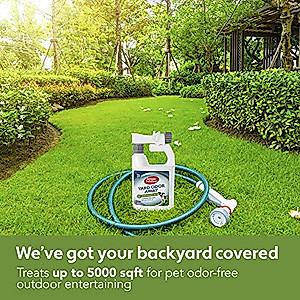 Simple Solution Yard Odor Away! Hose Spray Concentrate | Pet Odor Eliminator for Outdoors | 32 oz