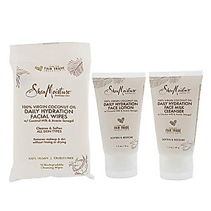 SheaMoisture Virgin Coconut Oil Glowing Hydration Skincare Kit - 1.5 Oz