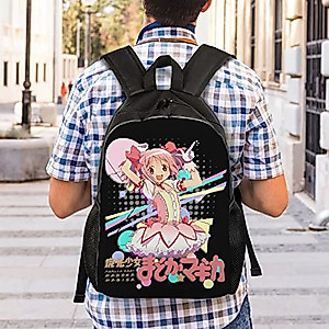 Anime Puella Magi Madoka Magica Backpack Lightweight Backpacks Unisex Rucksack Fashion Casual Travel Bag
