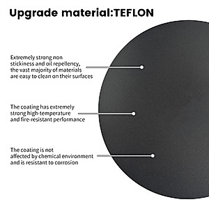 Heat Diffuser for Glass Cooktop, Induction Cooktop Adapter Plate for Moka Pot and Pans, Spray Teflon Paint with Detachable Handle, 9.45 Inches