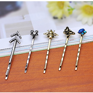 10 Pcs Vintage Alloy Mixed Hair Bobby Pins for girls Hair Clips Barrettes for women NO REPEAT RANDOM PACKING