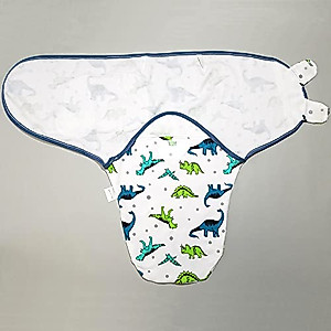 EYL Baby Swaddle Blanket Wrap for Newborn Boy and Girl Adjustable Infant Swaddle Sack Set, 0-3 Months, 2 Pack (Dinosaur, Small)