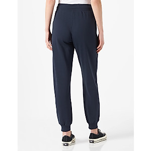 A|X Armani Exchange Women's Organic Cotton Shiny Logo Joggers, Glacier, M