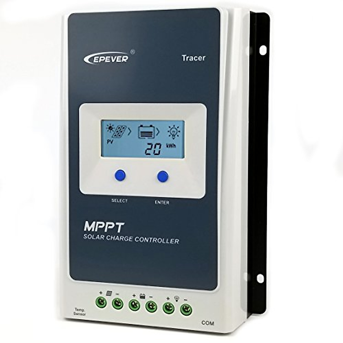 40A MPPT Solar Charge Controller +MT50 Monitor+Temp.Sensor Package Tracer 4210AN 100V Solar Panels Power Input Support Lithium Battery Charger Regulator Negative Ground