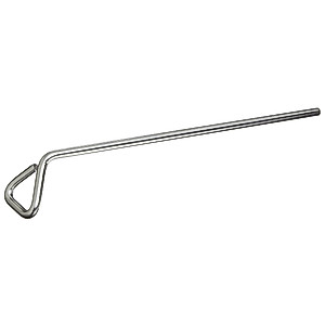 Heathrow Scientific HS86655 Stainless Steel Large Bacterial Cell Spreader, 33mm Bar Width, 8" Handle Length,