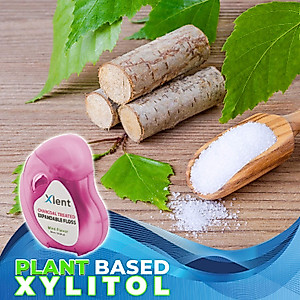 Expandable Dental Floss Treated with Activated Charcoal with Xylitol and Natural Plant Based Wax | Mint Flavor | PFAS & PTFE Free | Pack of 2 (50 m Floss Containers)