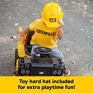 Kid Trax CAT Dump Truck Toddler Electric Quad Ride On Toy, 6 Volt, Kids 1.5-2.5 Years Old, Max Rider Weight 44 lbs, Yellow (KT1615)