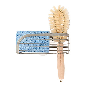 Spectrum Diversified Ashley Sponge & Brush Holder, Satin Nickel
