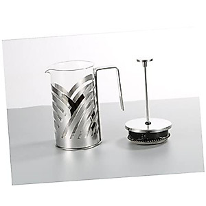 FUNOMOCYA 304 Tea Strainer Machine Espresso Multi-function Coffee Pot Espresso Pot Espresso Ground Coffee Fashion Coffee Pot Coffee Maker Espresso Coffee Filter Pot Silver