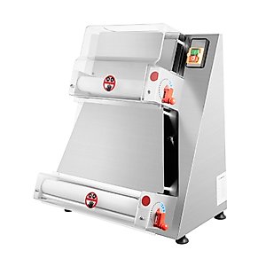 Pizza Dough Roller Sheeter Machine,Pizza Dough Roller Sheeter,Automatic Commercial Pizza Press with Adjustable Thickness,0.7-5.4mm,Pizza Making Machine