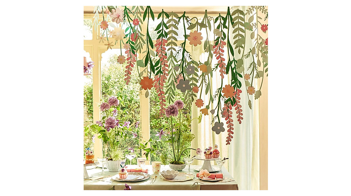 Colorful Wildflower Garland for Party Decorations