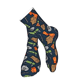 chegna Welding Welders Elements Apron Welders Torch Mask Shield Gas Helmet Athletic Socks Sport Running Calf Socks Performance Cushioned Breathable Crew Socks For Men Wome