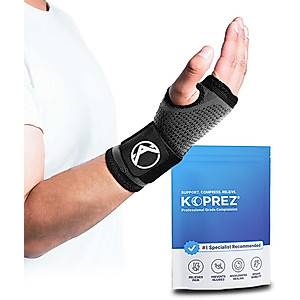 Koprez Wrist Brace - Wrist Support, Best Carpal Tunnel Wrist Brace, Wrist Compression Sleeve, Left Hand Carpal Tunnel Brace, Tendonitis Wrist Brace, Hand Brace Carpal Tunnel, Wrist Wraps for Women
