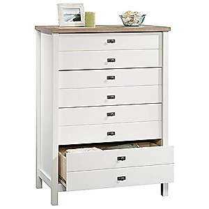 Sauder Cottage Road 4-Drawer Chest, Soft White finish
