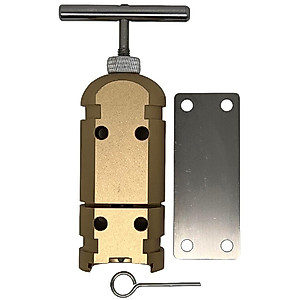 12 Gauge Trip Wire Alarm by Trip Alarm Co. Perimeter Defense Device 360° Coverage Quad 3.0, Camping and Security (Desert Brown)