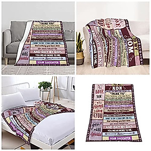 Gifts for Mom Blankets, Mothers Day Birthday Gifts for Mom, Mom Gifts from Daughter, Gifts for Mom from Daughter, Mom Gifts from Son, Mom Birthday Gifts from Daughter, Best Mom Ever Gifts 60x50 Inch