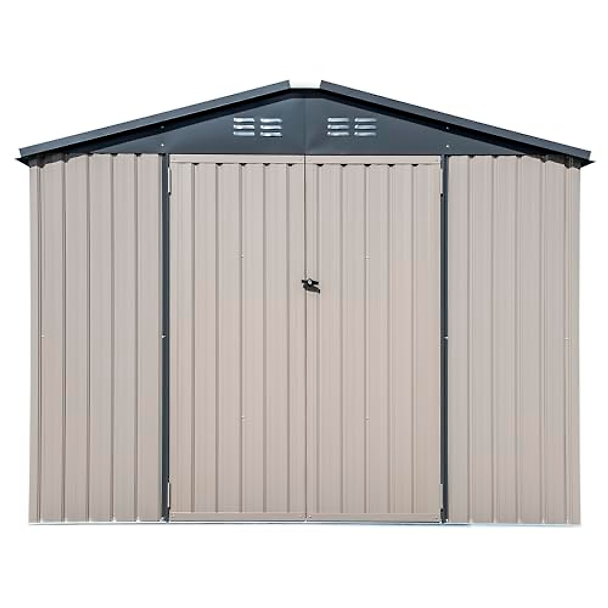 Arrow Sheds 8' x 6' Outdoor Steel Storage Shed, Tan