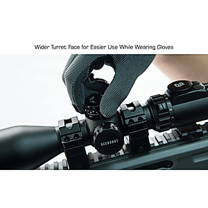 UTG OP3 3-12X44 30mm Compact Scope, AO, IE, Glass UMOA