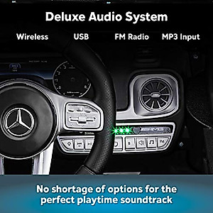 Kid Trax Electric Kids Luxury Mercedes Benz AMG G63 Car Ride-On Toy, 6 Volt Battery, Remote Control, Ages 3-5 Years, Black