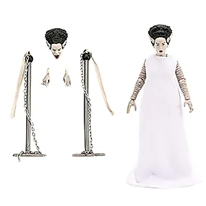 Jada Toys Universal Monsters 6" Bride of Frankenstein Action Figure, Toys for Kids and Adults, Black