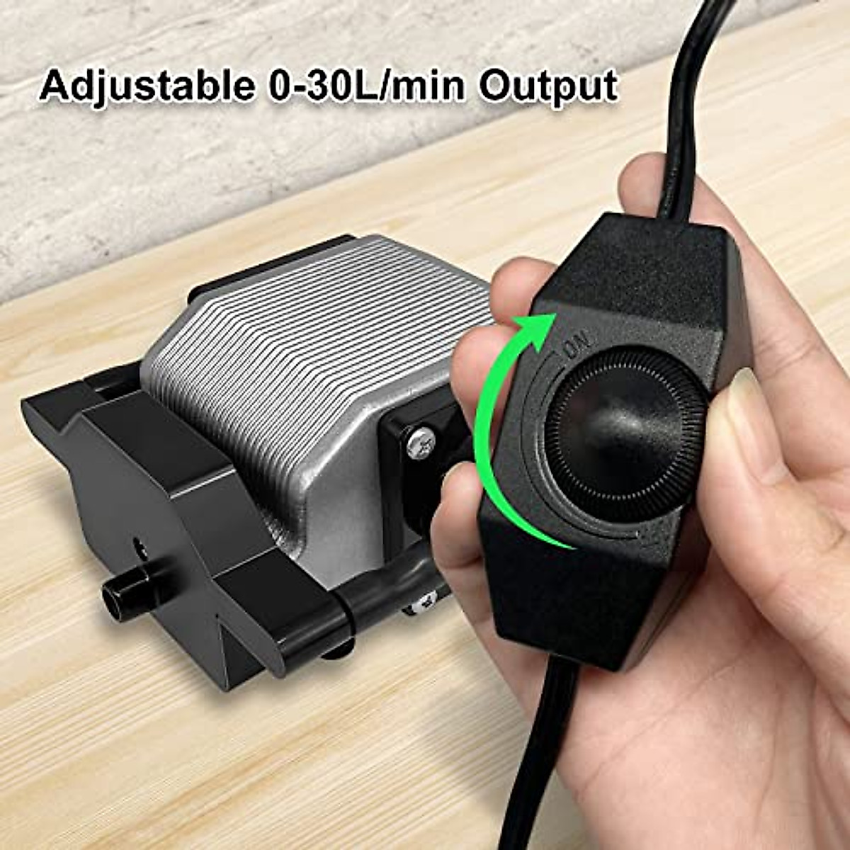 LASER TREE Air Assist, Laser Air Assist Pump for Laser Cutter and Engraver, Adjustable 10-30 L/Min Airflow for Laser Cutting and Laser Engraving, Protect Laser Module Lens, Smooth Edge Clean Cuts