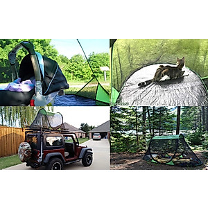 SANSBUG 1-Person Popup Mesh Screen Tent (Tarp Floor)