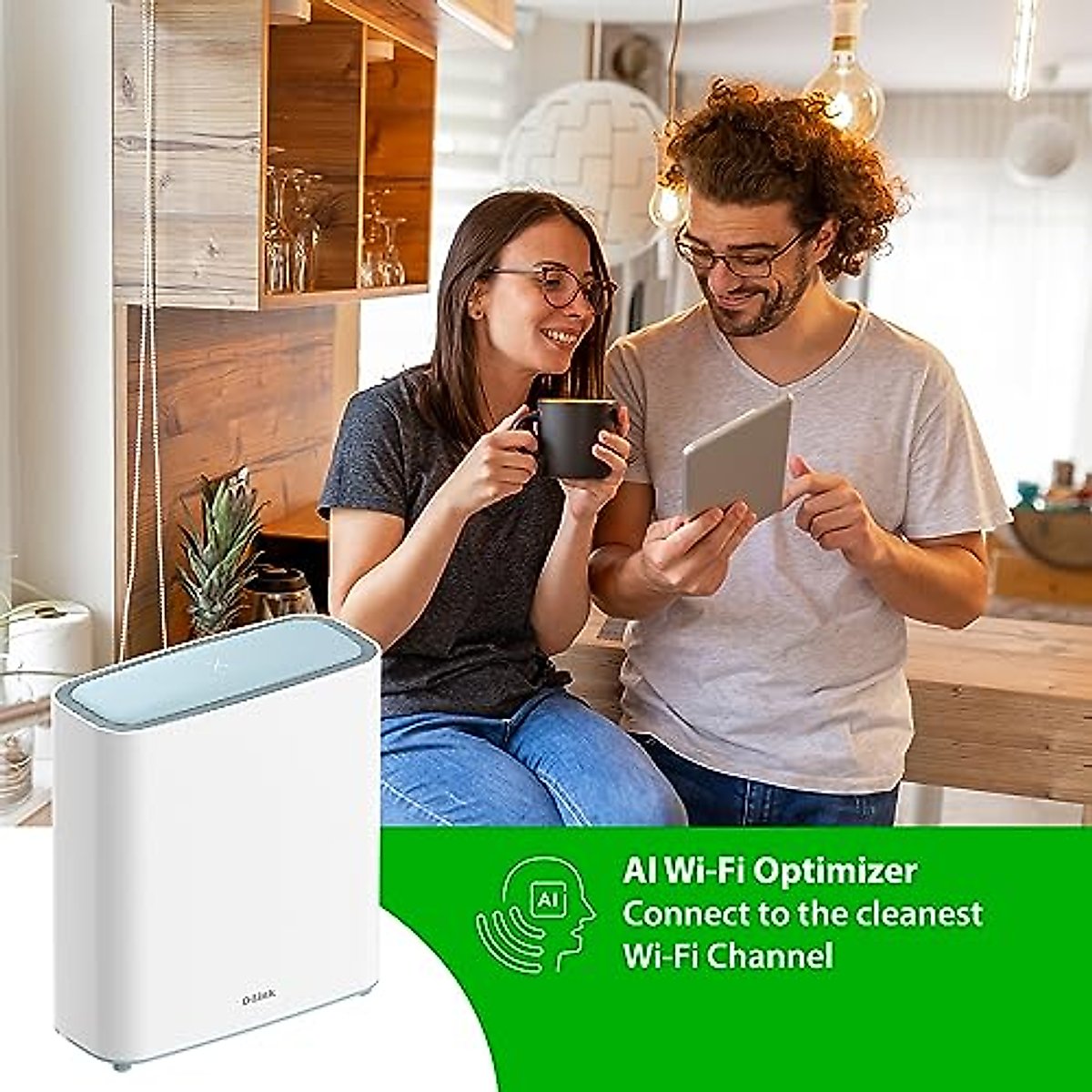 D-Link M32, Eagle Pro AI WiFi 6 Lifestyle Router - Smart Wireless Internet Network, Compatible with Alexa and Google, AX3200