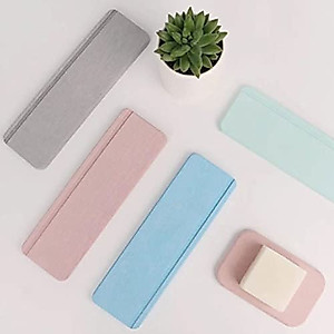 NOLITOY 2pcs Water Absorbent Mats Quick Dry Soap Holder Diatomite Drinks Coasters Toothbrush Cup Pad for Bathroom and Kitchen