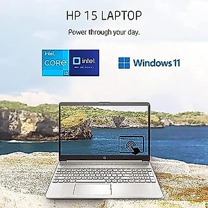 HP 2023 Newest Laptop, 15.6" Touchscreen Display, Intel Core i3-1115G4 Processor(Beat i5-1035G4), 8GB RAM, 256GB SSD, WiFi, Bluetooth, Numeric Keypad, Windows 11 Home in S Mode, Silver