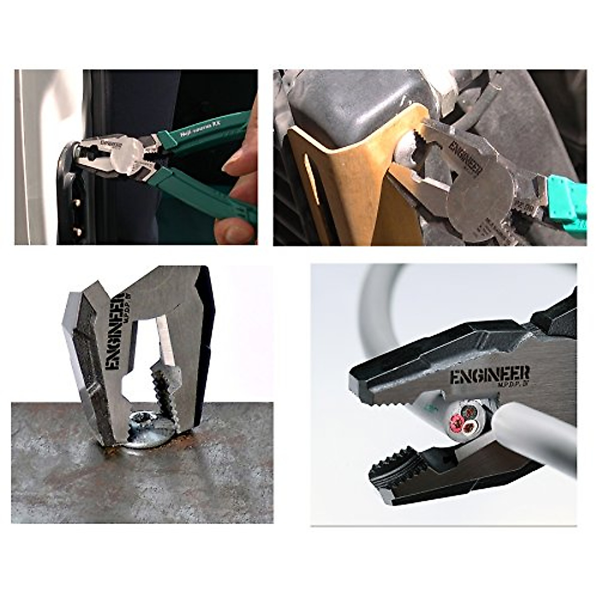 Engineer Heavy Duty Multi-function combi Gripping Pliers/Screw Extractors (non-slip jaws for quick removal of damaged screws). Made In Japan. pz-59 neji-saurus RX