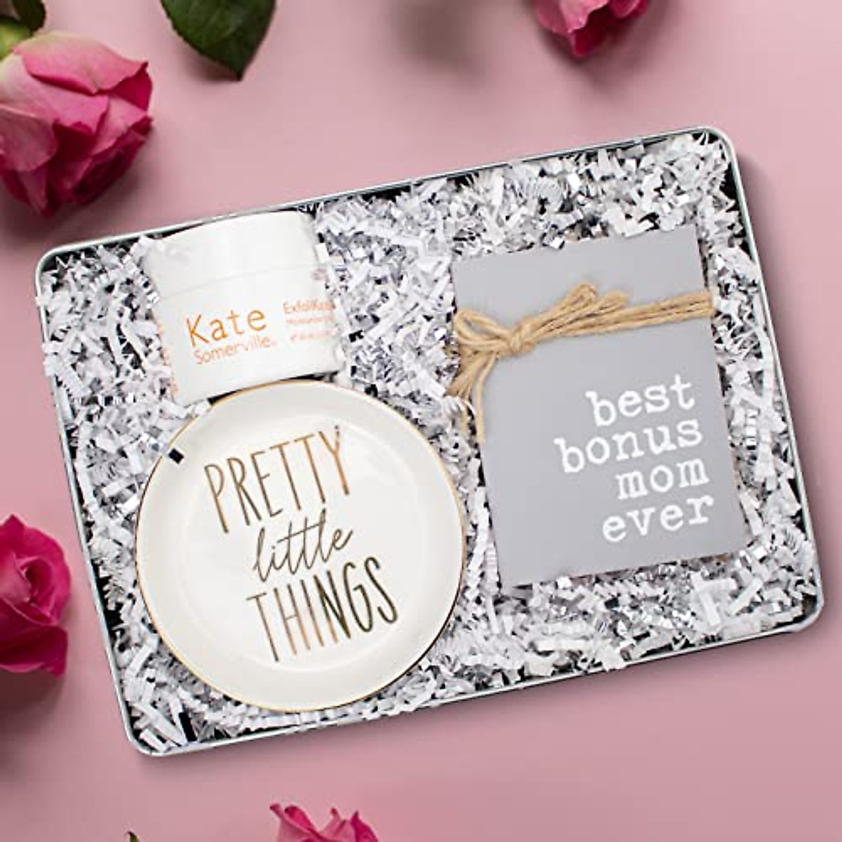 MagicWater Supply Crinkle Cut Paper Shred Filler (4 oz) for Gift Wrapping & Basket Filling - White & Silver