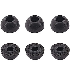 JNSA Memory Foam Ear Tips Compatible with Beats Fit Pro Earbud Headphones,3 Pairs,S/M/L 3 Size,Black (BFPFoam3)