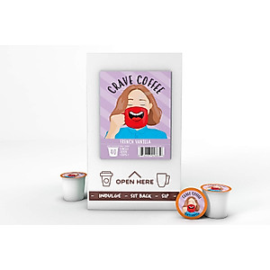 Crave Beverages Flavored Coffee Pods Compatible with 2 K-Cup Brewers, French Vanilla, 40 Count
